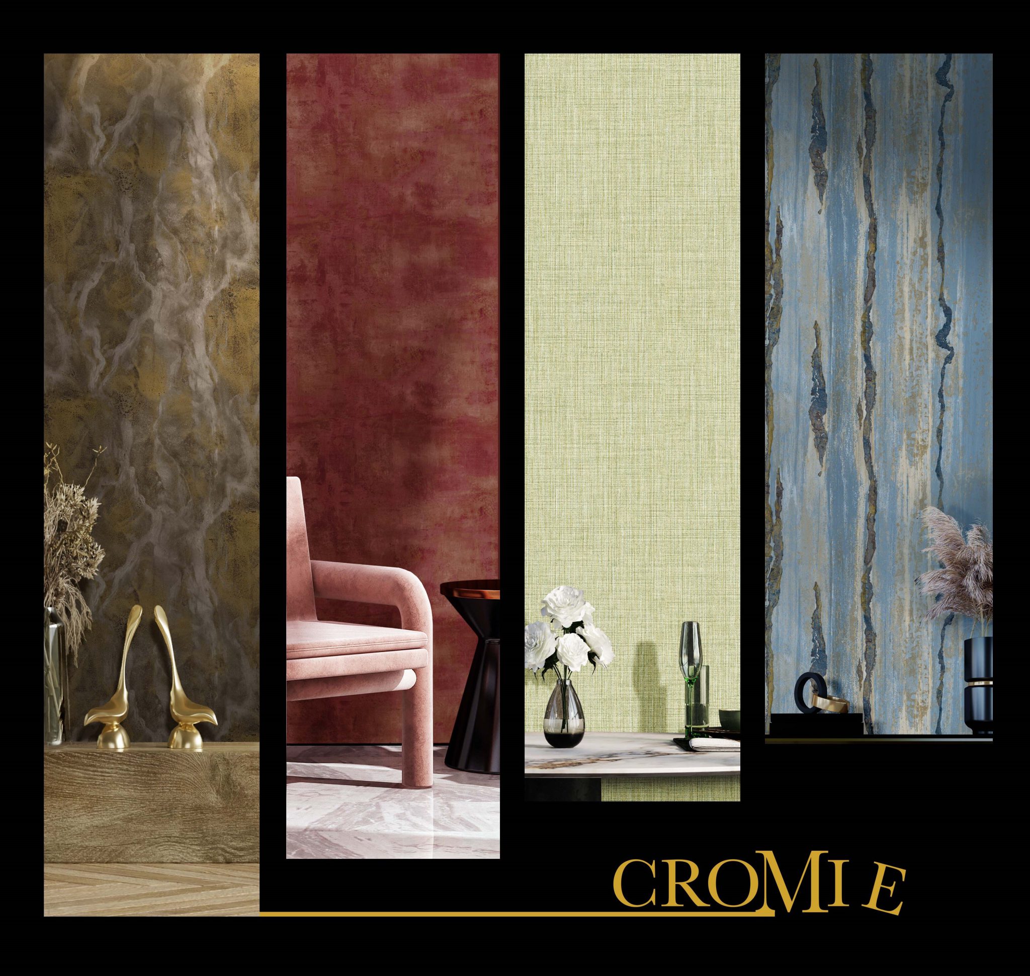CROMIE, Parato Wallpaper – Trabeth Textiles