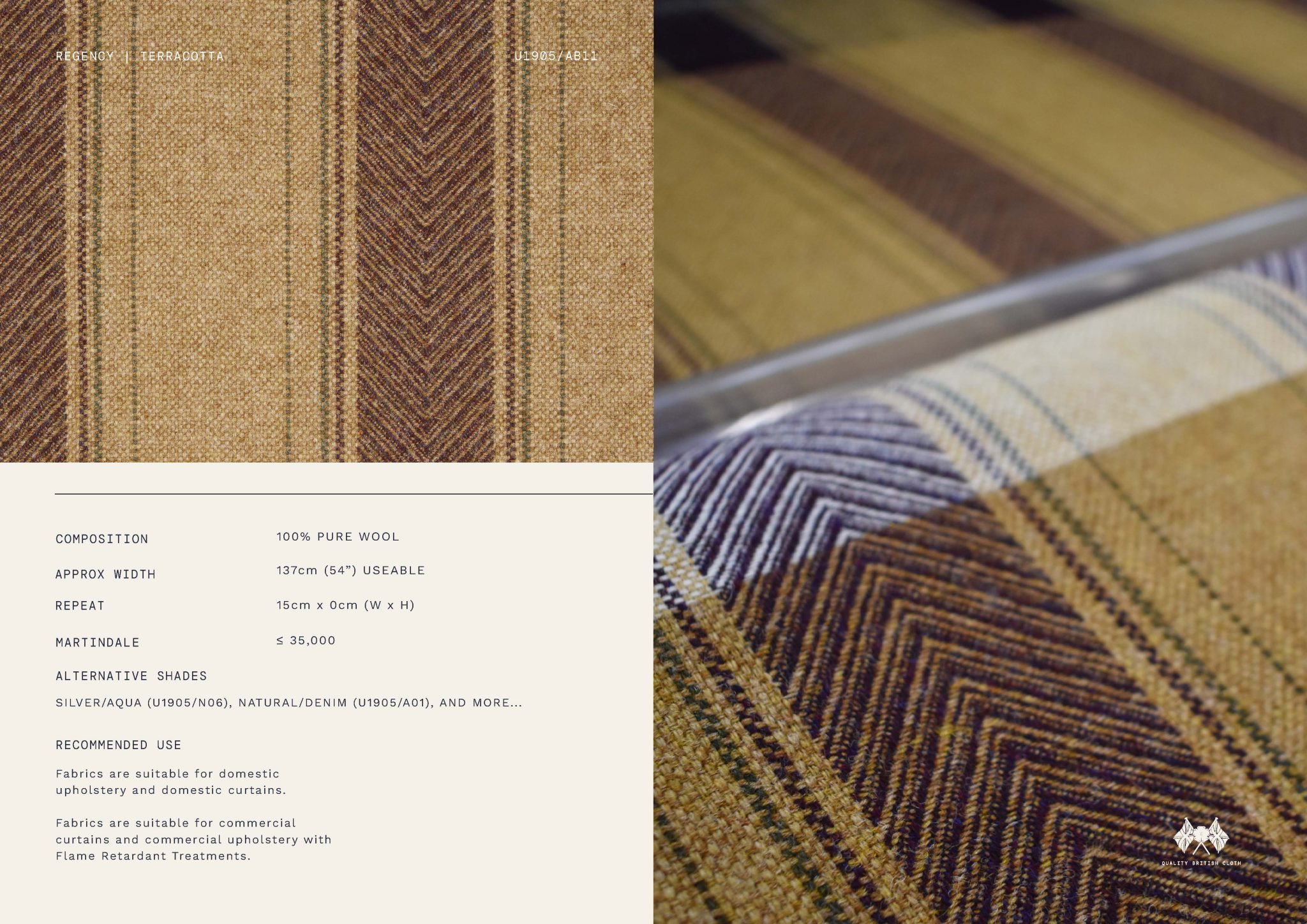 Stripes & Checks – Moon – Trabeth Textiles